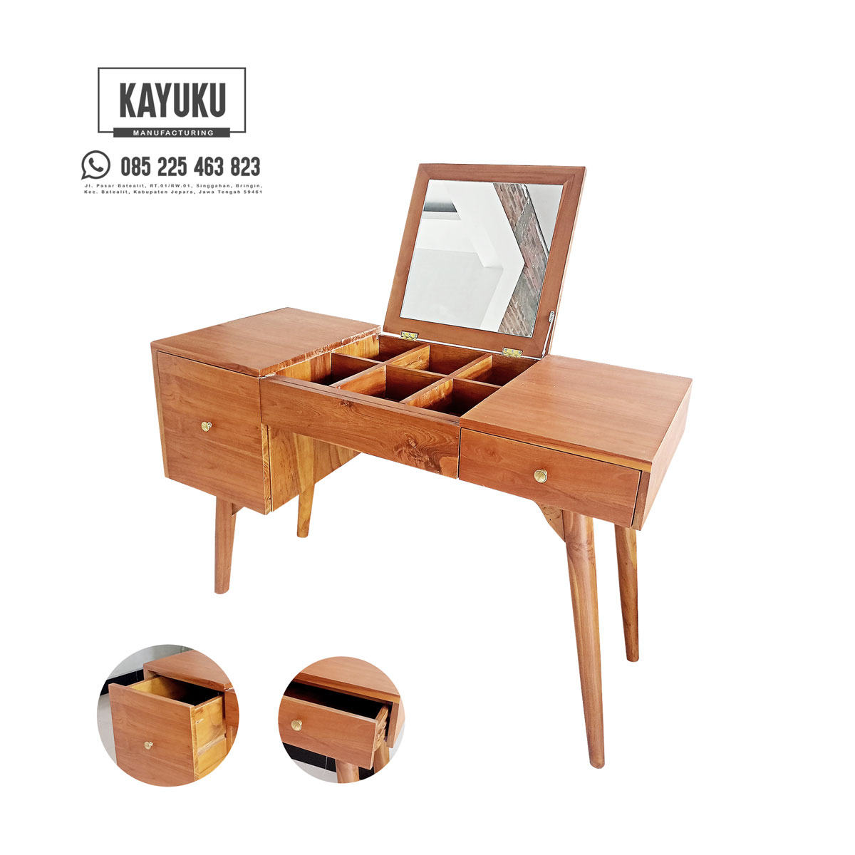 Meja rias kayu modern,dresser multifunction | Kayuku Meubel Indonesia