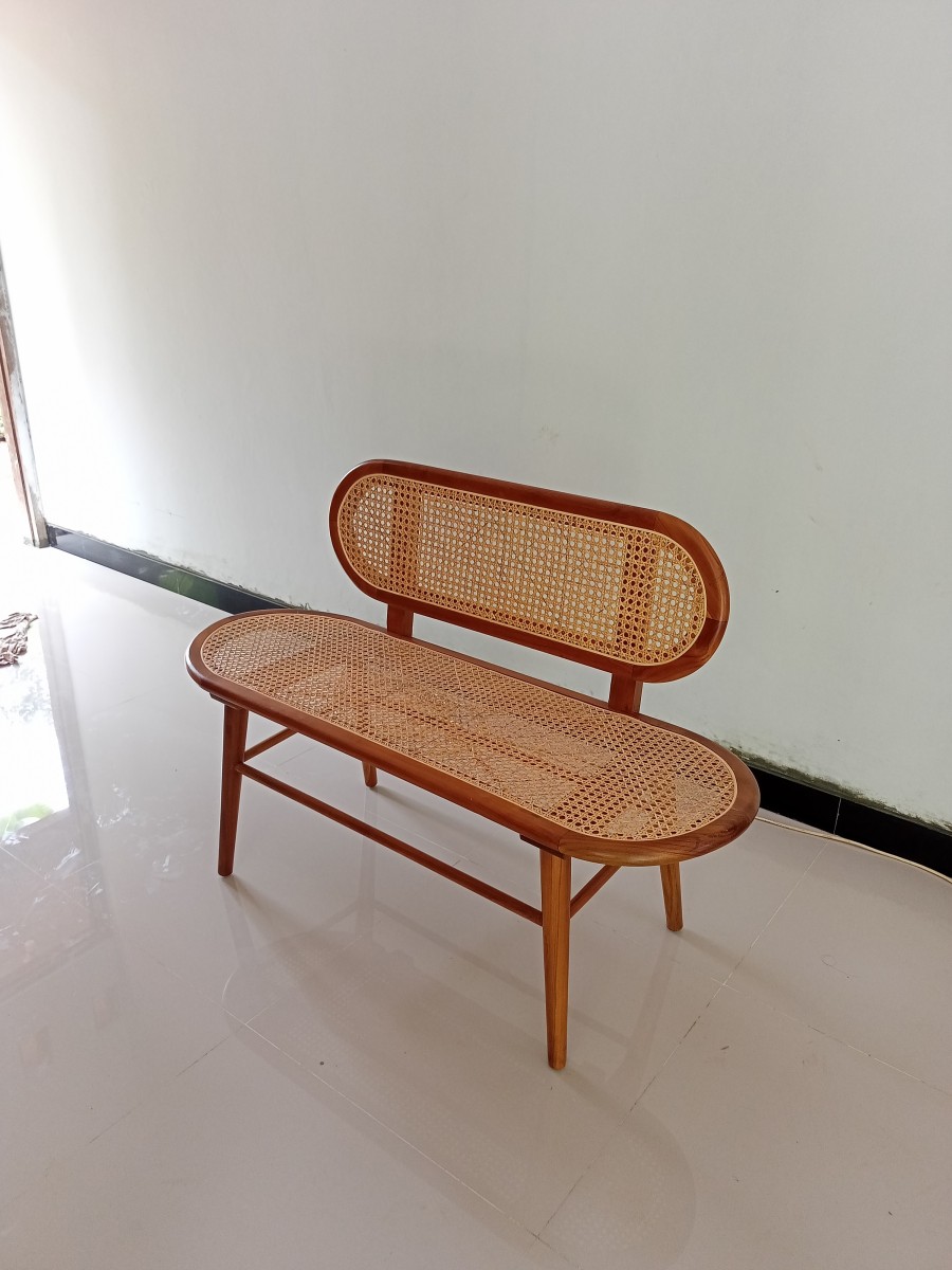 Bangku kayu jati rotan kursi cafe kualitas eksport | Kayuku Meubel ...